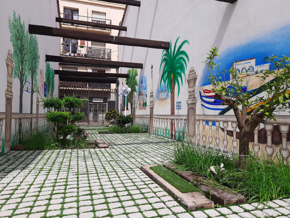 Els patis d'en Villaret, un homenatge a la seva família i a la història ...