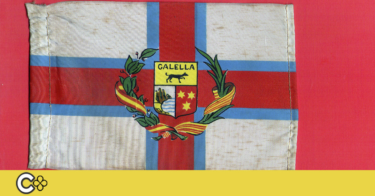 La primera bandera de Calella tenia la creu de Sant Jordi i l’escut de ...